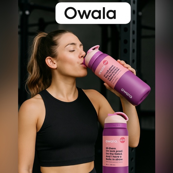 owala | Kitchen | Vibrant Purple And Pink Owala Water Bottle 4oz | Poshmark
